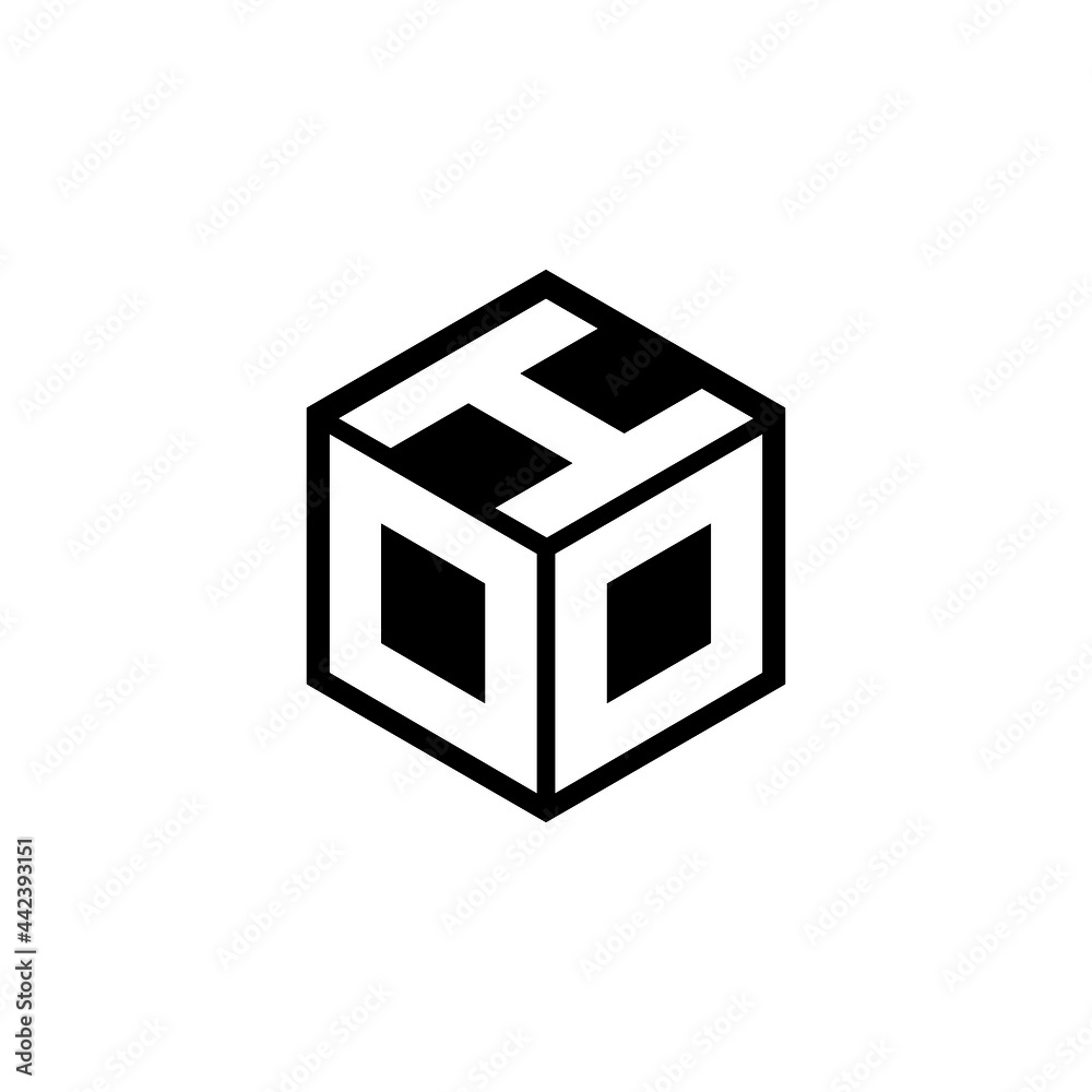 DDI letter logo design with white background in illustrator, vector ...