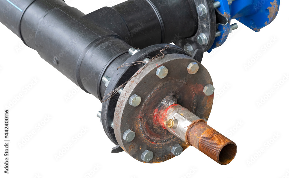 Flanges,pipe connection with flange Stock Photo | Adobe Stock