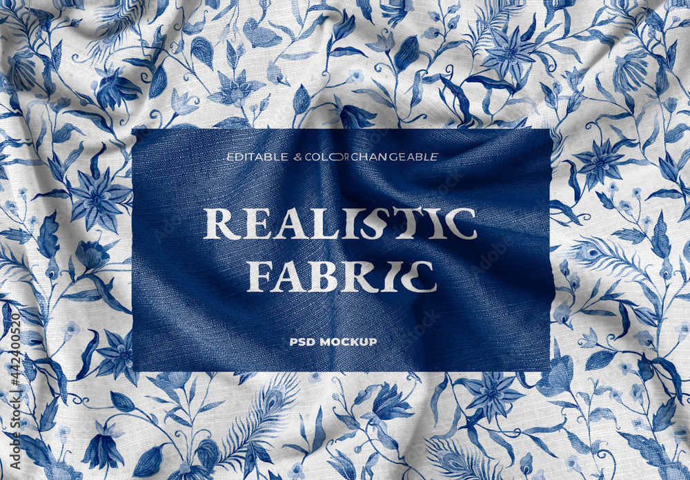 Realistic Silk Fabric Mockup Stock Template | Adobe Stock