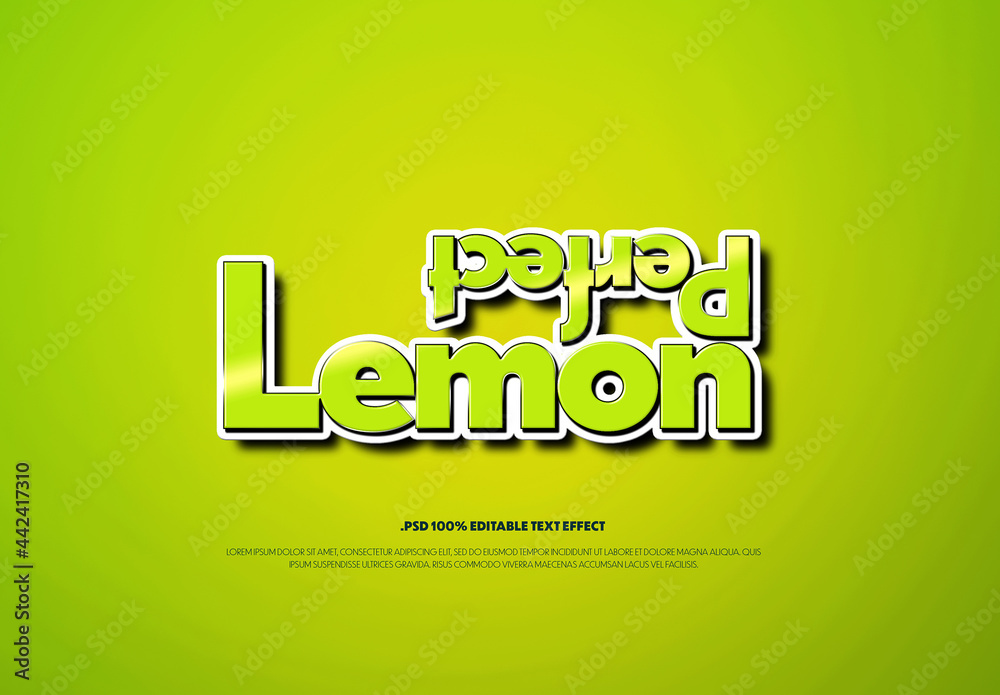 Fruit Colors Text Effect Stock Template | Adobe Stock