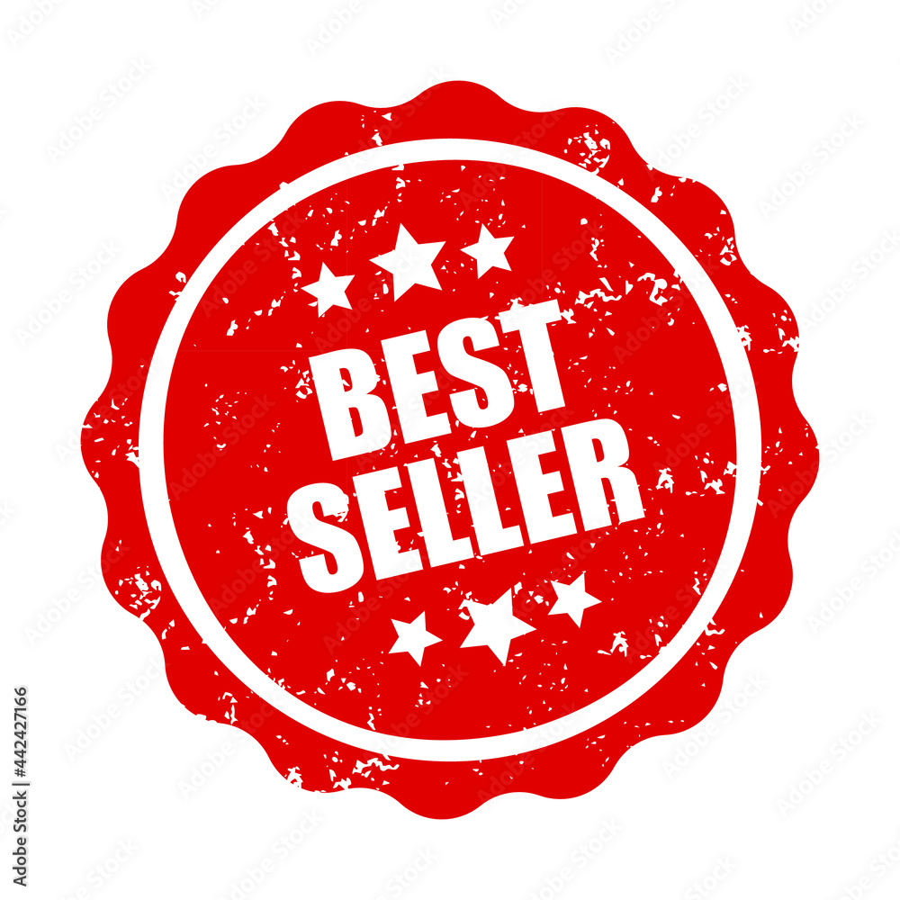 best seller vector png isolated on white background Stock Vector ...