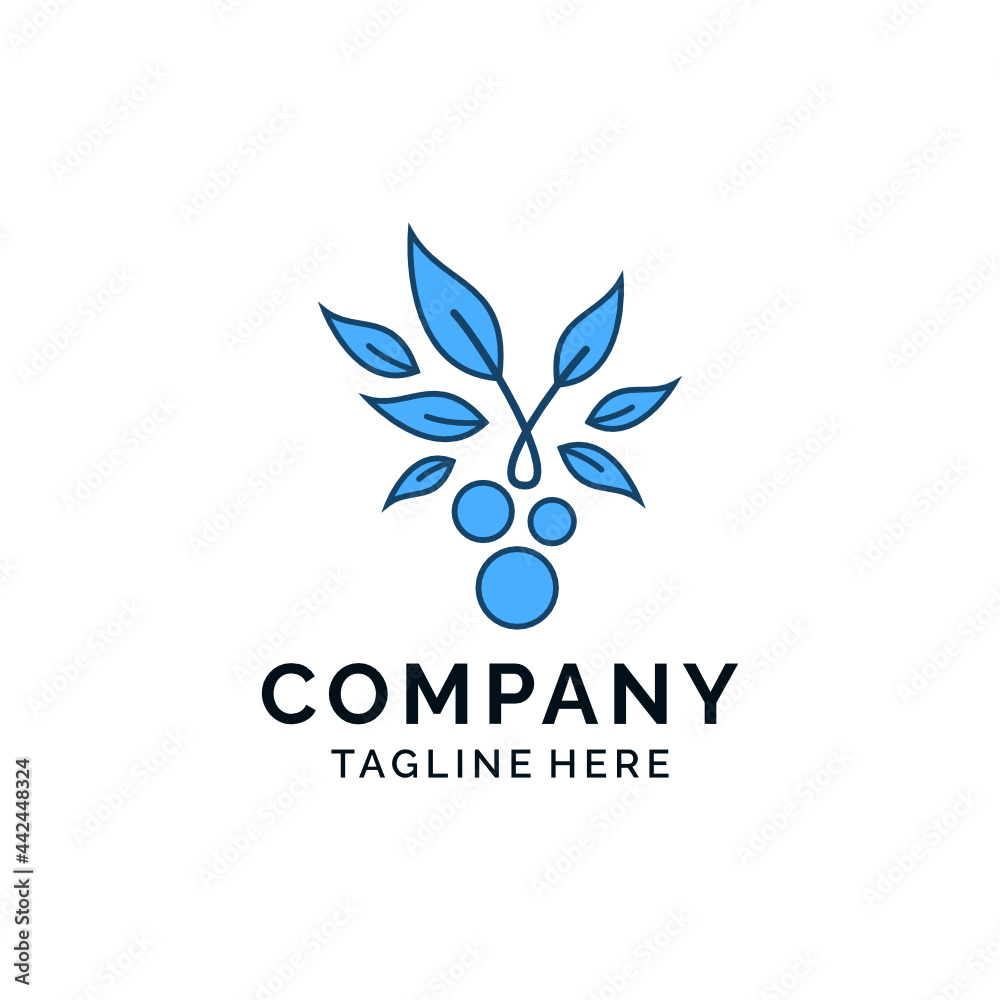 Nature, leaf, science modern clean logo design Stock Vector | Adobe Stock