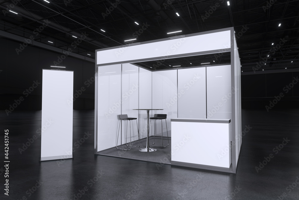 Exhibition standing for mockup and Corporate identity,Display.Empty ...