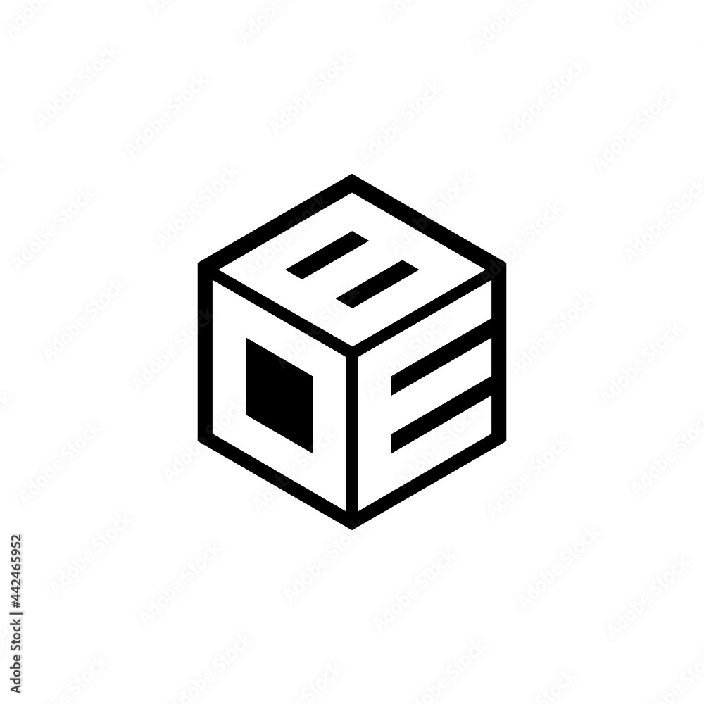 DEB letter logo design with white background in illustrator, vector ...