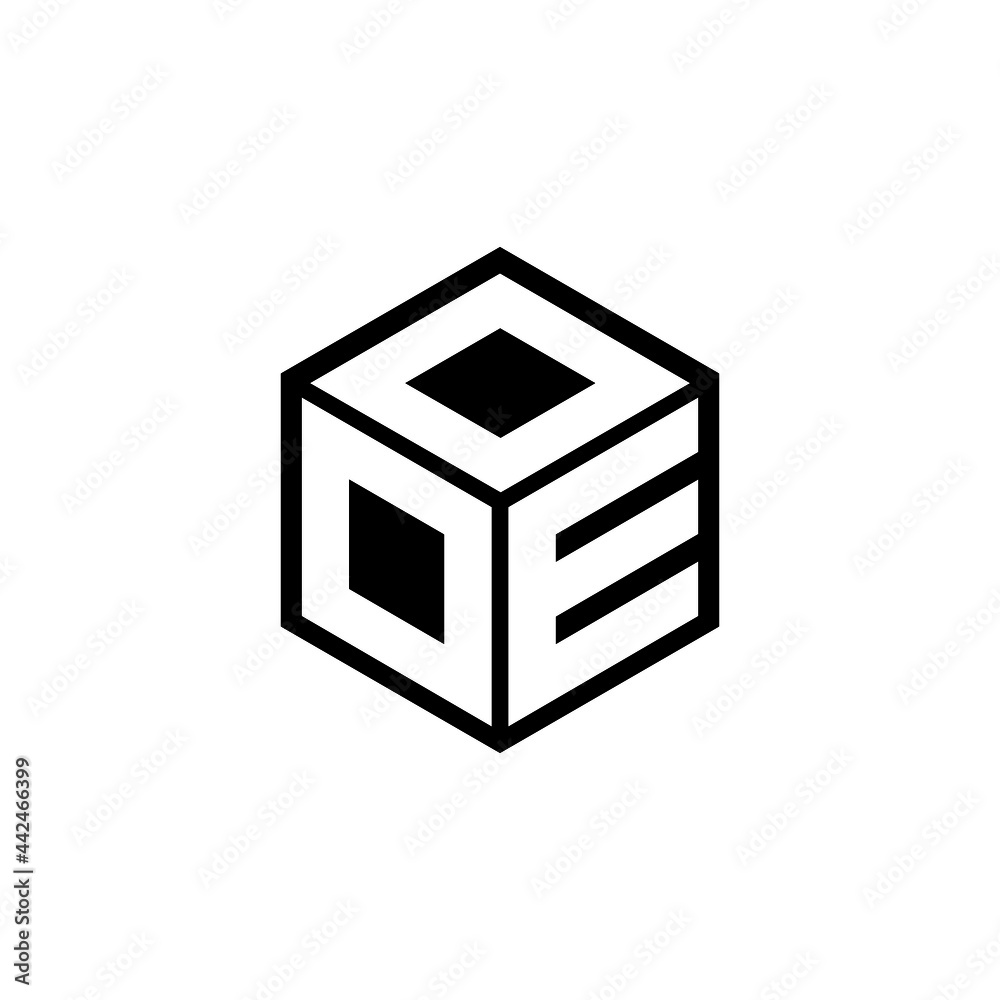 DEO letter logo design with white background in illustrator, vector ...