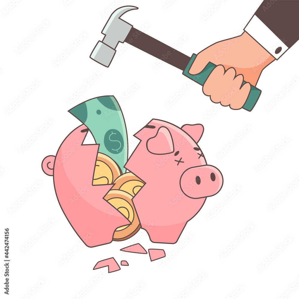 Empty Piggy Bank Clipart