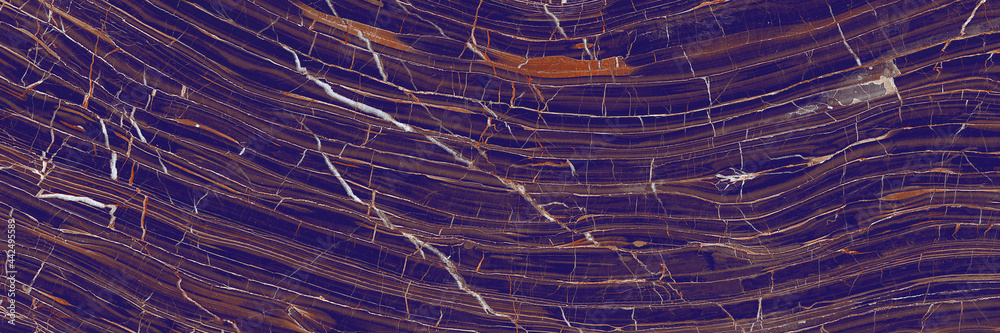 Purple colour polished marble design with natural veins original stone ...