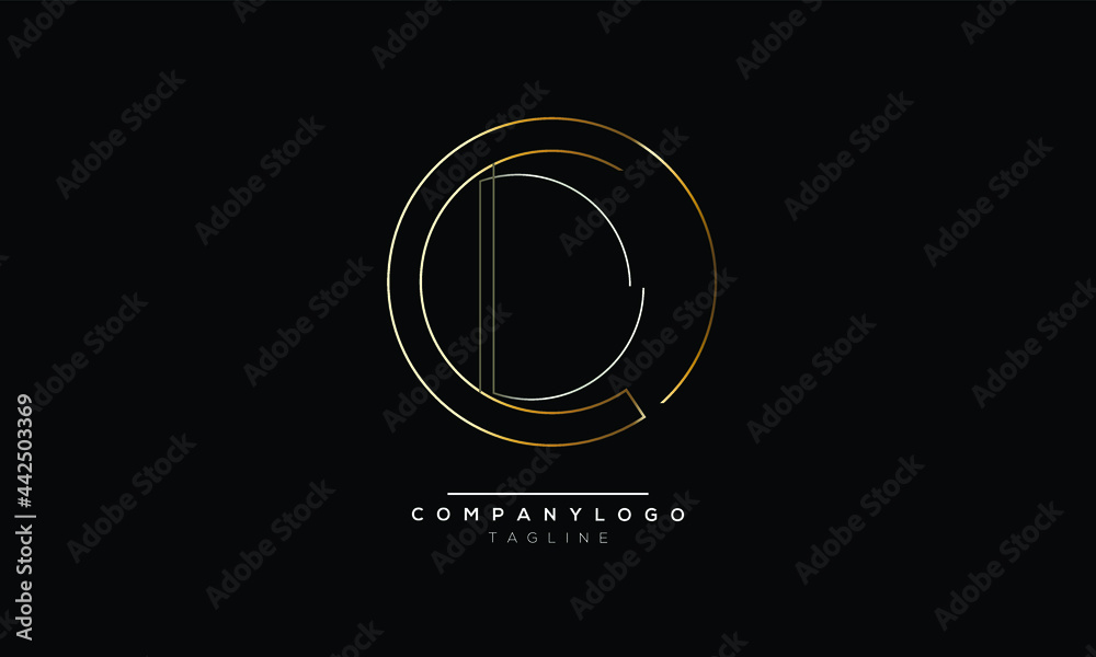 COD initials monogram letter text alphabet logo design Stock Vector ...