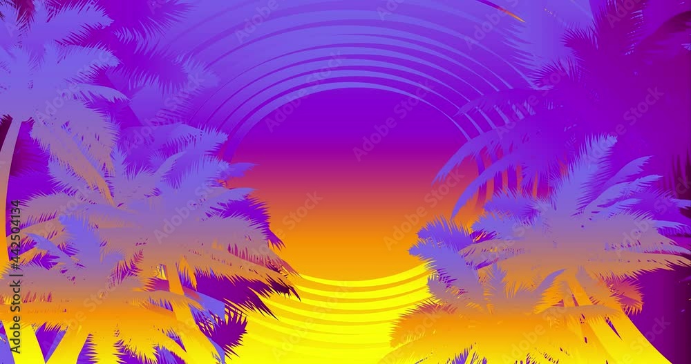 4k Abstract Summer video background banner, motion poster design ...