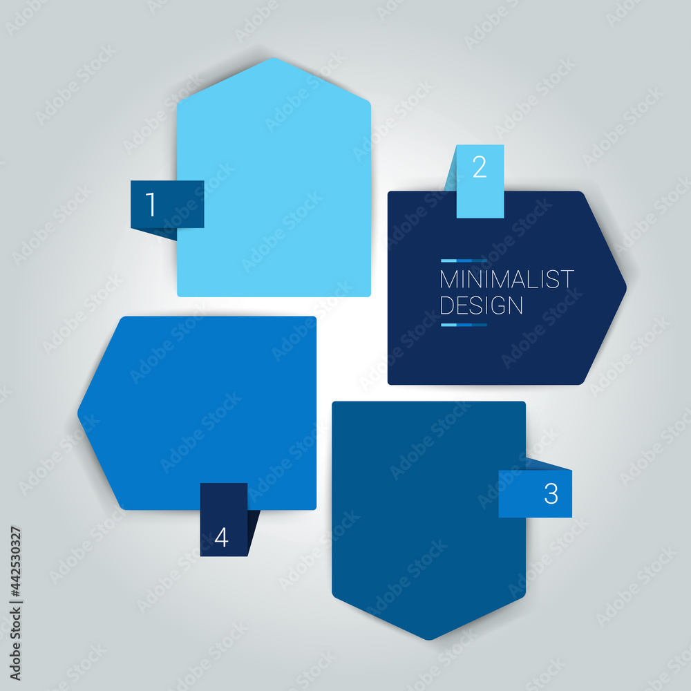 Four steps arrow scheme, chart, diagram, module. Stock Vector | Adobe Stock