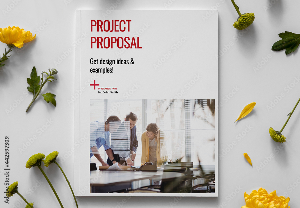 Project Proposal Brochure Layout Stock Template | Adobe Stock