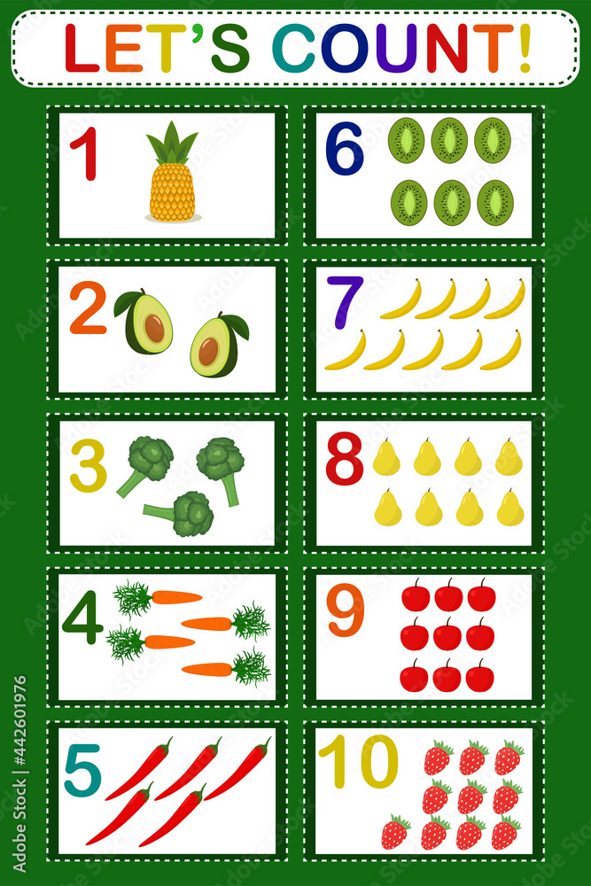 educational children's vector illustration on the topic of simple ...