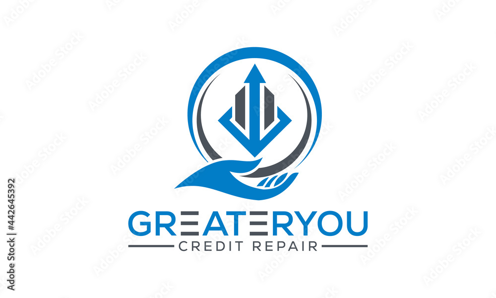Hand and Data Finance Vector, Fundraising Financial And Accounting Logo ...
