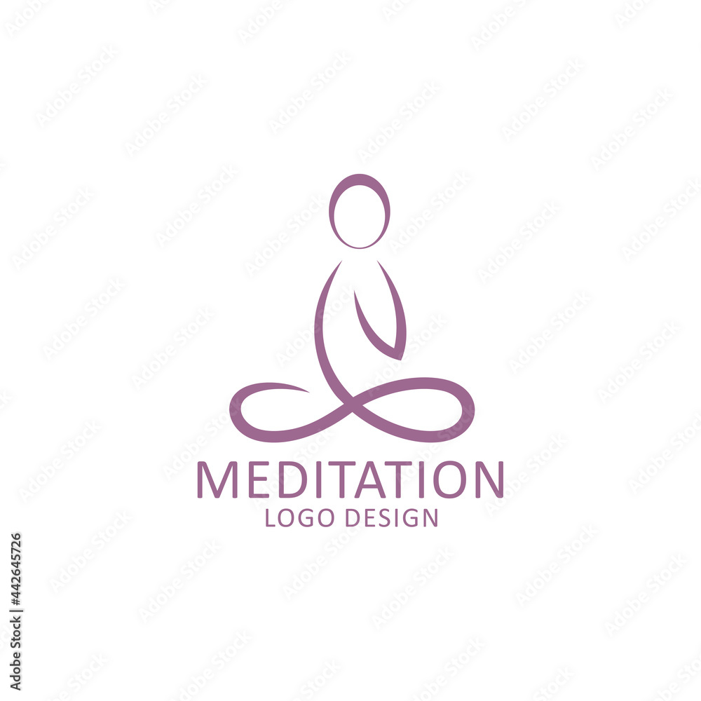 Meditation Logo Vector