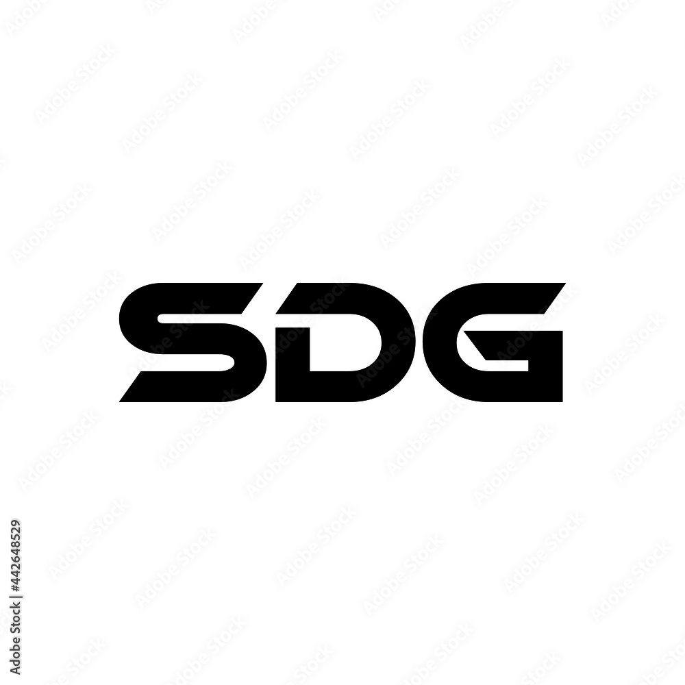 SDG letter logo design with white background in illustrator, vector ...