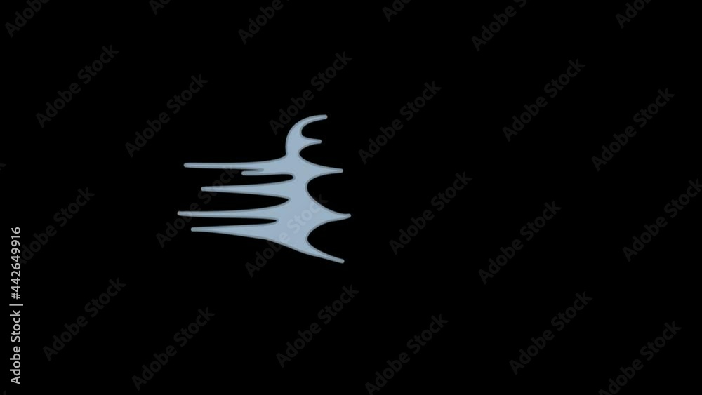 Animated Dashing Away icon elements effect. Emoticon sign, emoji button ...