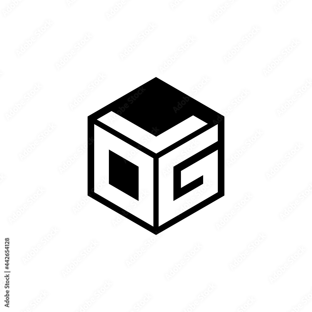 DGL letter logo design with black background in illustrator, vector ...