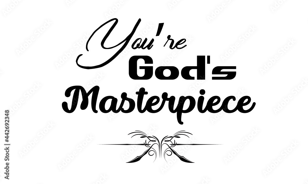You are God's masterpiece, Gospel Verses, Christian Poster ...