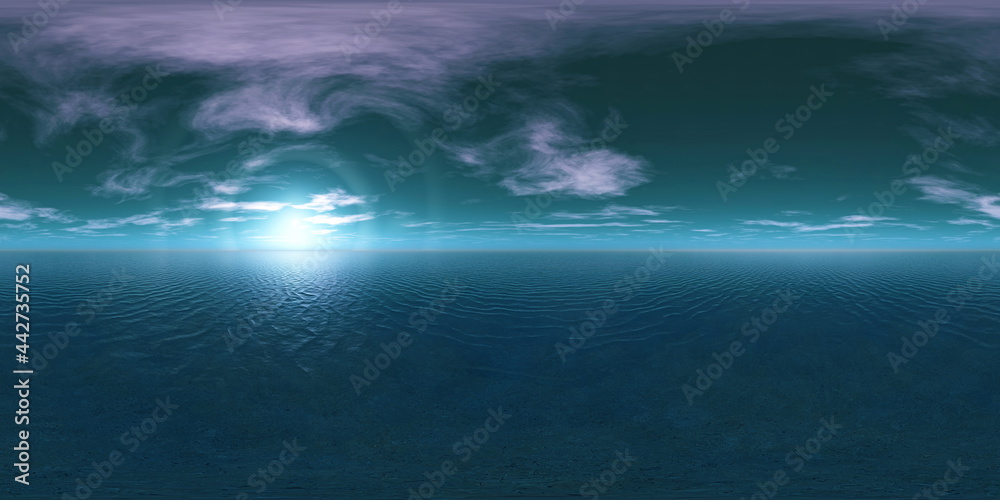 Seamless sky hdri panorama 360 degrees angle view with zenith and ...