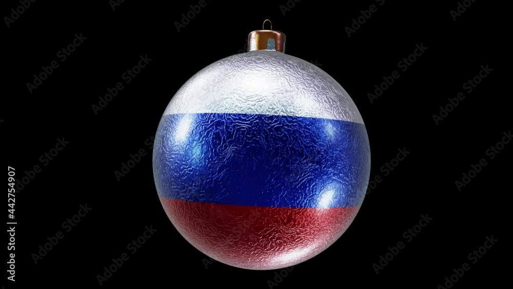Realistic 360-degree seamless looping spin of the Russian Federation ...