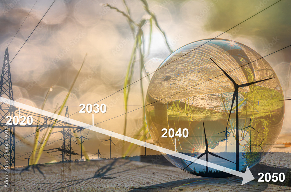 Net Zero Emissions by 2050 Stock Photo | Adobe Stock