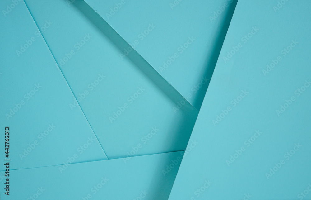 abstract pop up paper background in blue. abstract arrangements build a ...