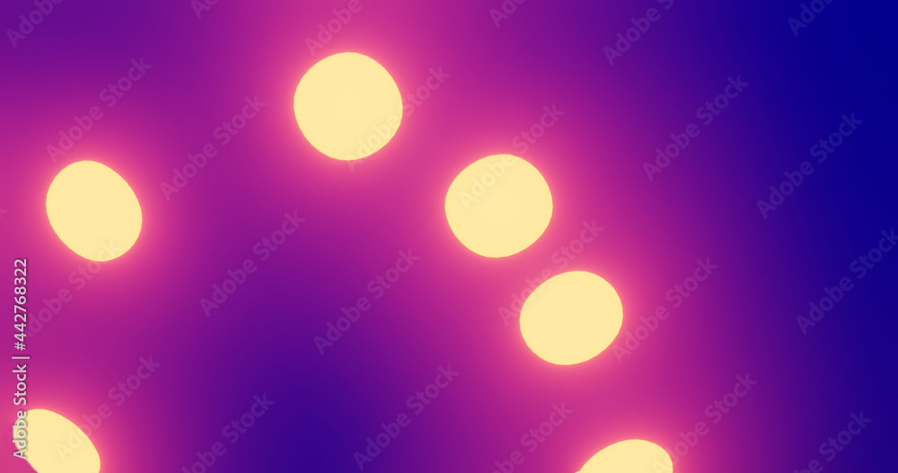 Render with bright yellow spots on a blue background Stock Illustration ...