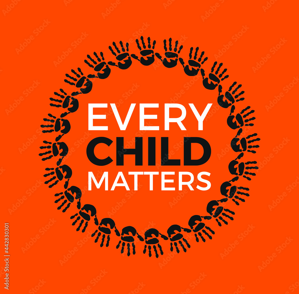 Every Child Matters Logo Design. Vector Illustration. Canadian ...