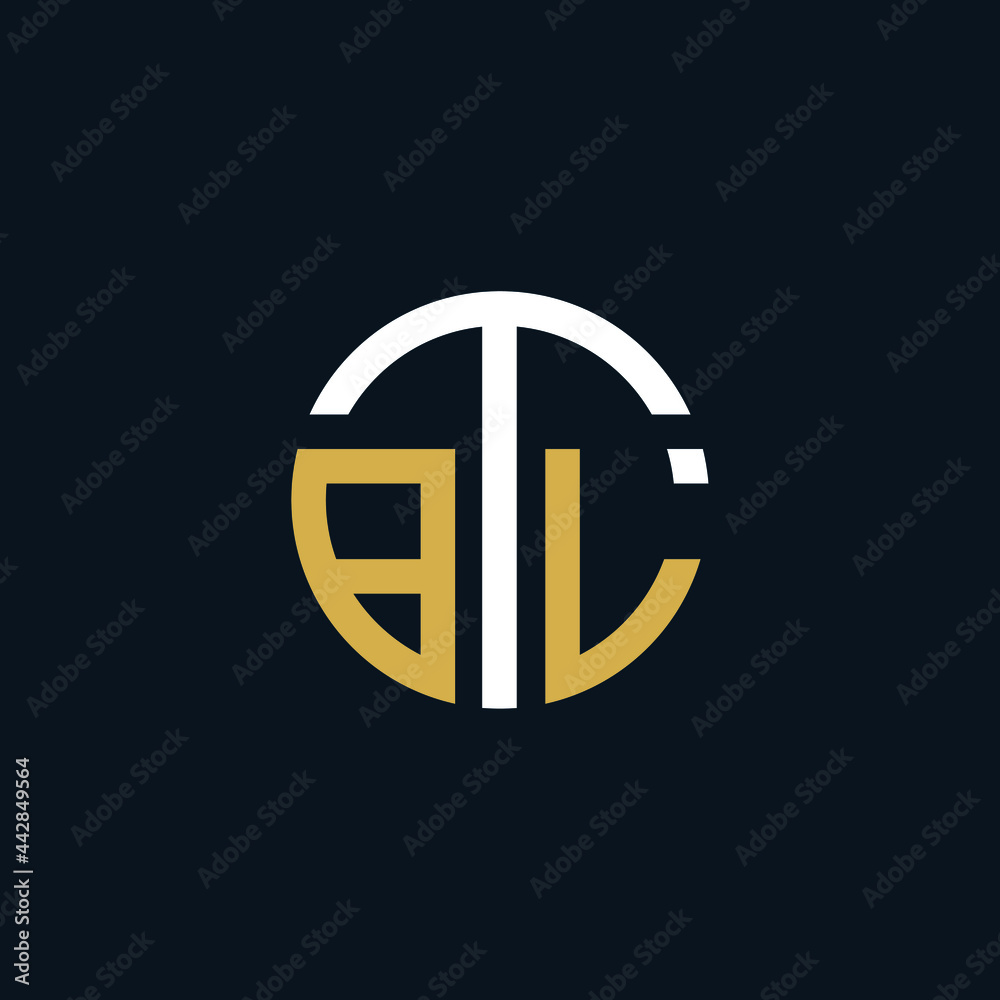 BTL letter logo design on black background.BTL creative initials letter ...