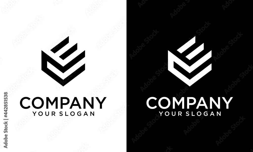 Vetor de logo EC / vector EC / icon EC. Alphabet letters monogram icon ...