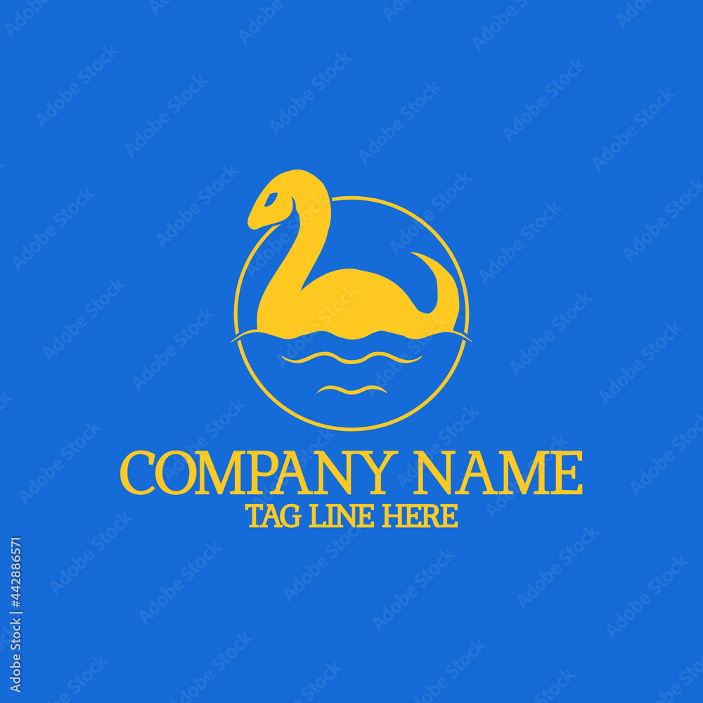 Loch Ness Monster Nessie Silhouette Logo, a loch ness monster ...