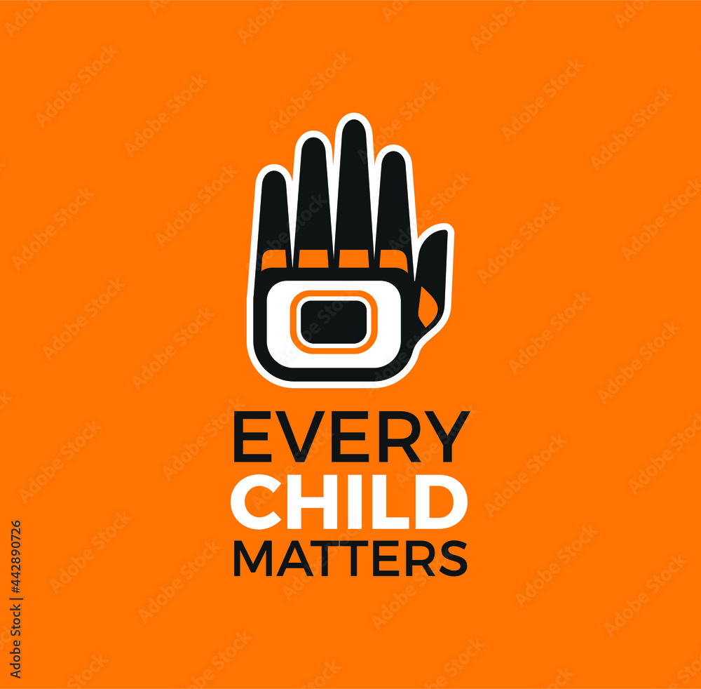 Every Child Matters Logo Design. Vector Illustration. Canadian ...