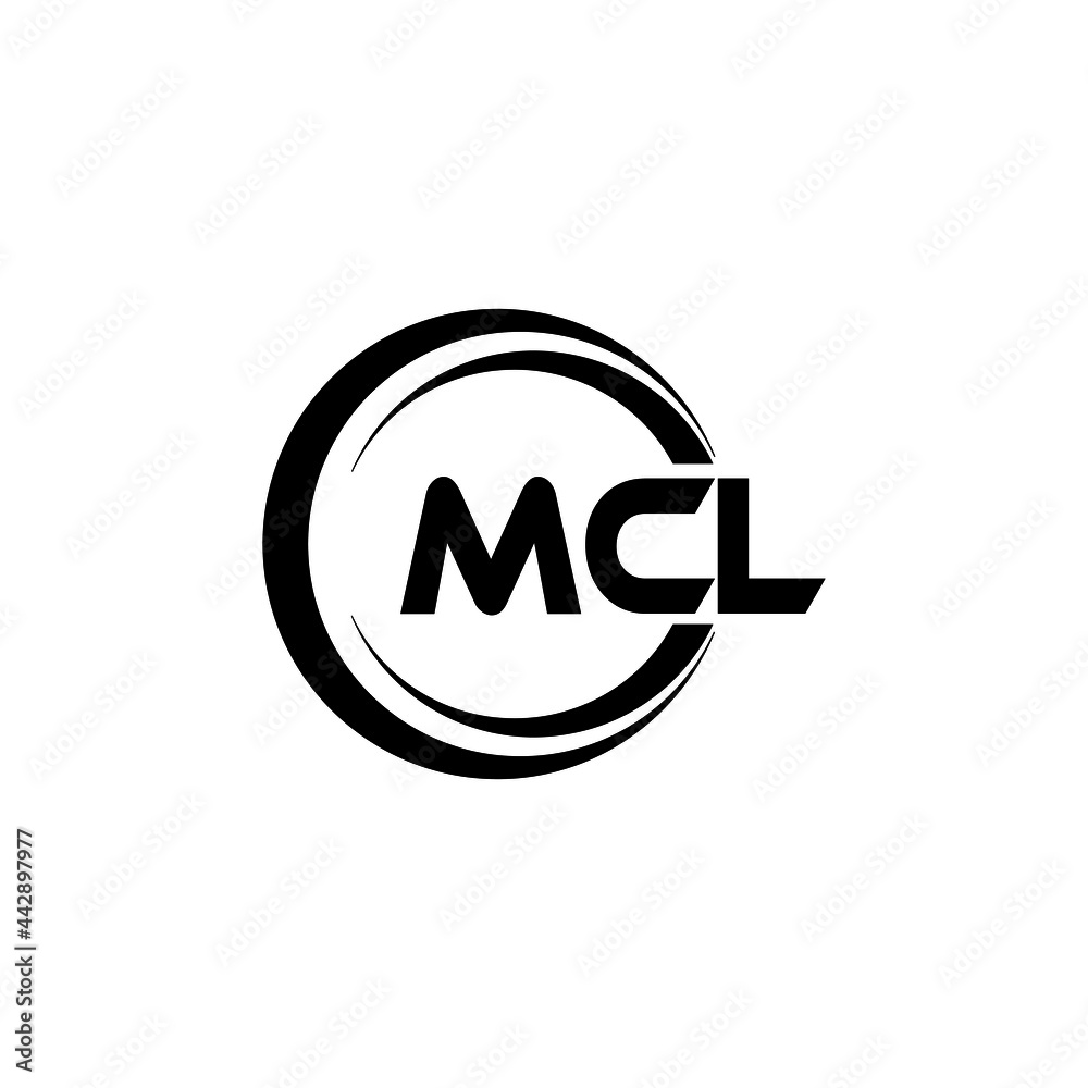 MCL letter logo design with white background in illustrator, vector ...