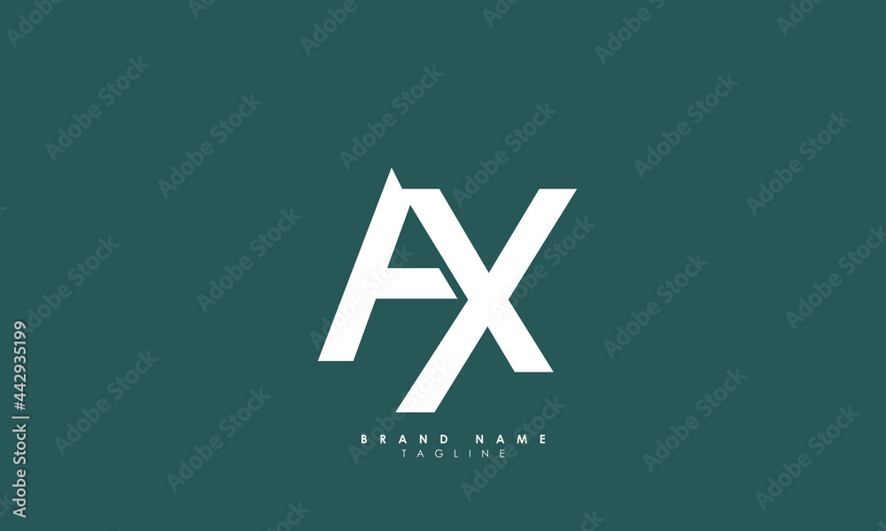 Alphabet letters Initials Monogram logo AX, XA, A and X Stock Vector ...