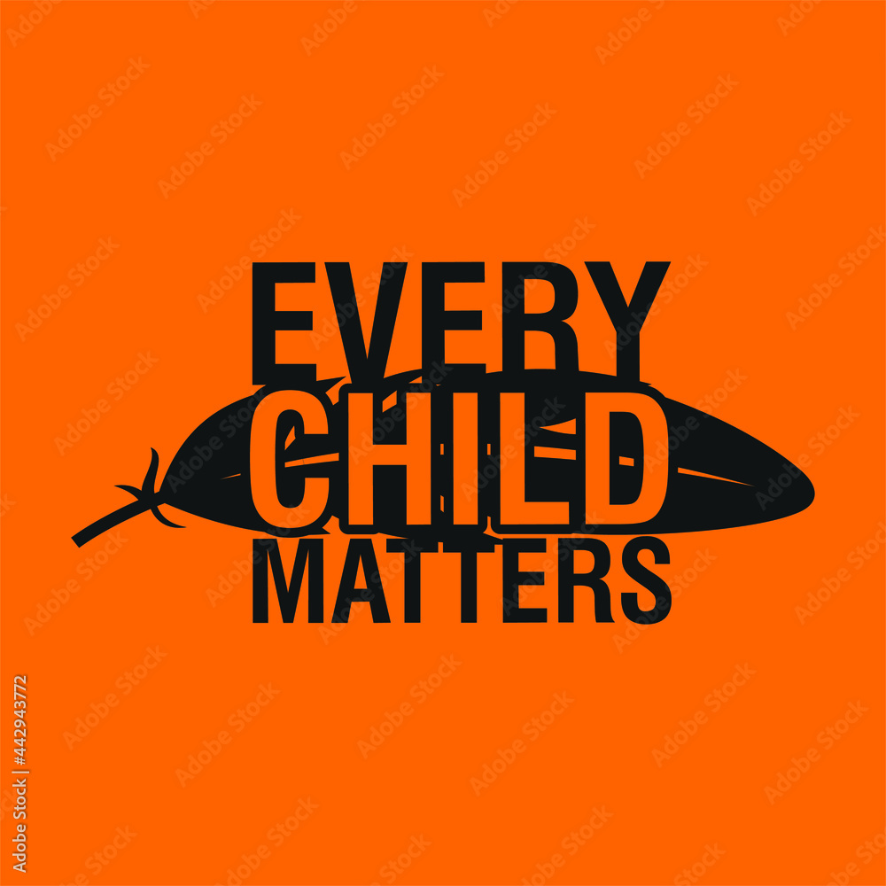Every Child Matters Logo Design. Vector Illustration. Canadian ...