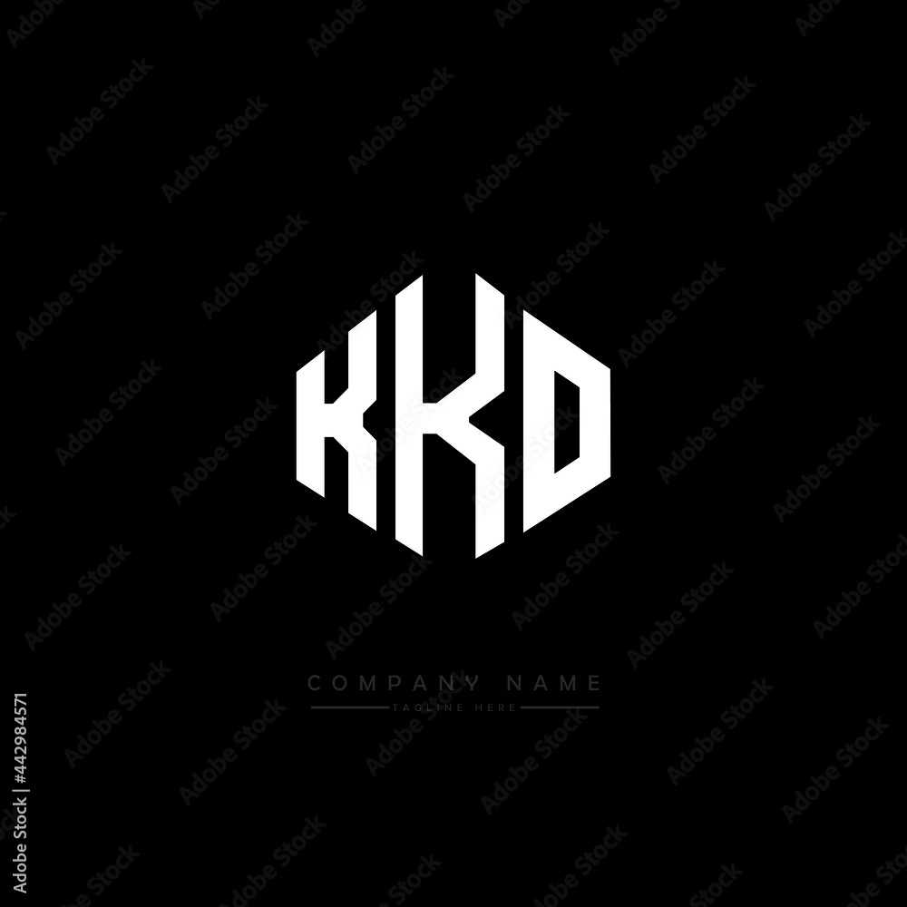 KKO letter logo design with polygon shape. KKO polygon logo monogram ...