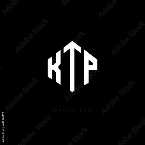 KTP letter logo design with polygon shape. KTP polygon logo monogram ...
