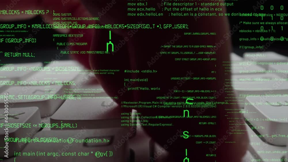 Creative visual of computer programming coding and software development ...