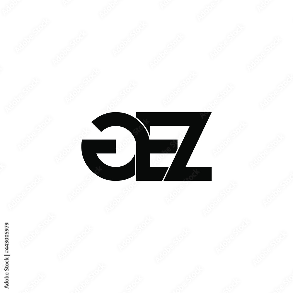 gez letter original monogram logo design Stock Vector | Adobe Stock