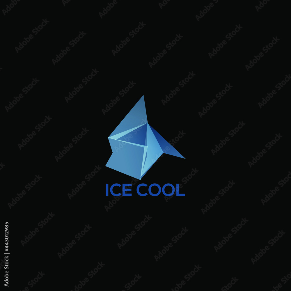 ice symbol logo design for business Stock Vector | Adobe Stock