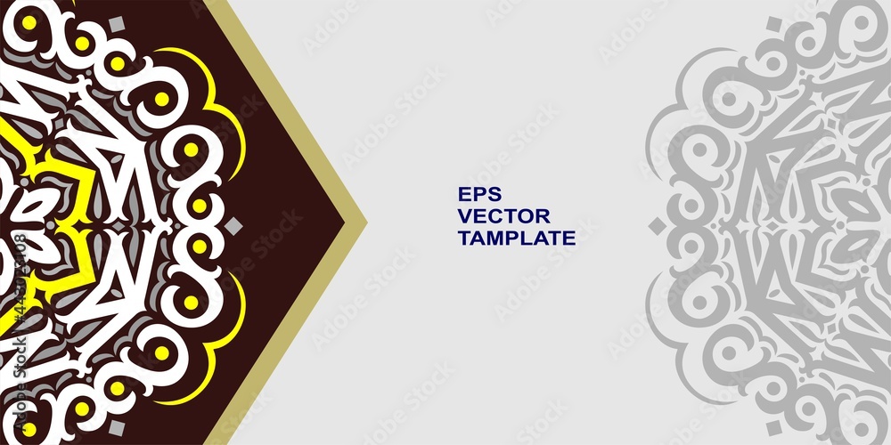 vector mandala design, for your various types of advertising needs ...