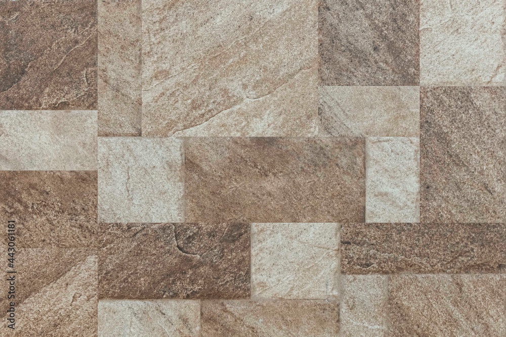 Brown tiles wall and floor texture background, abstract marble granite ...