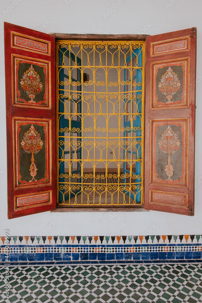 Ornamental window of Arabic building Stock Photo | Adobe Stock