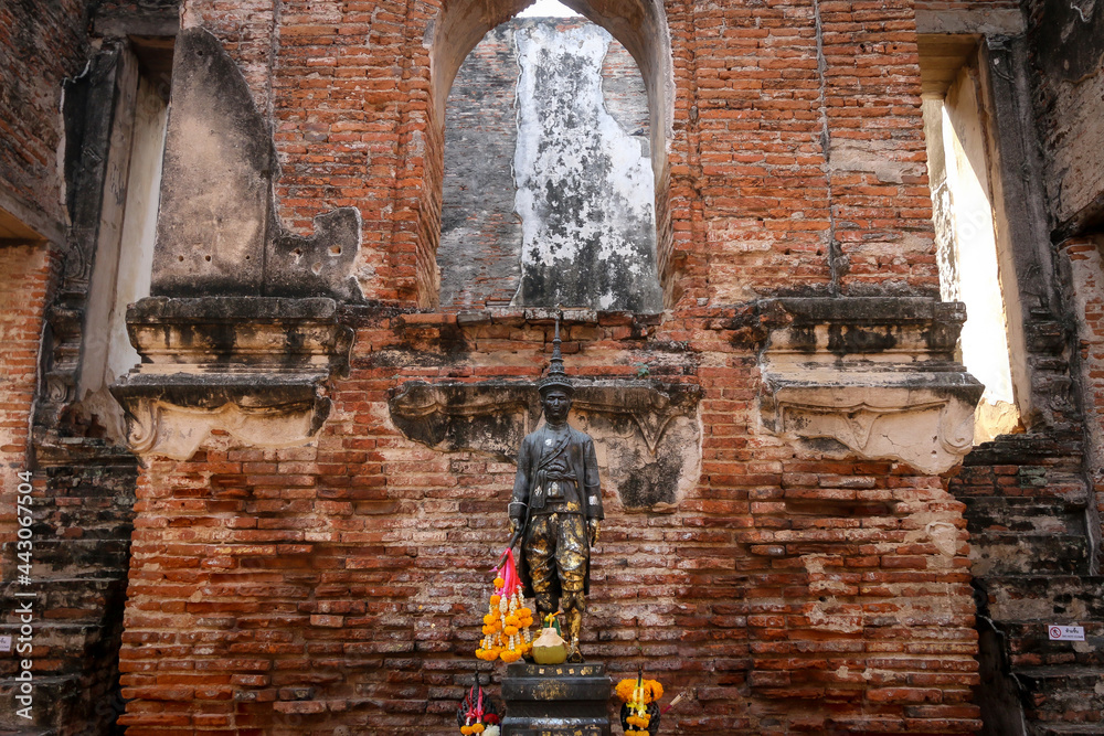 King Narai statue in King Narai's Palace (Phra Narai Ratchanivet) in ...