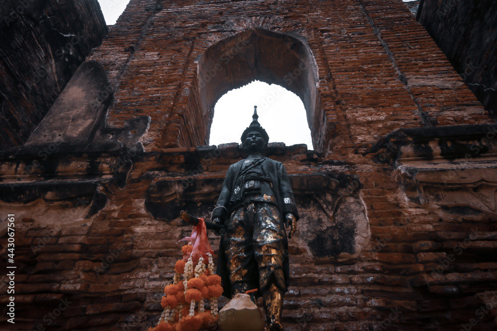 King Narai statue in King Narai's Palace (Phra Narai Ratchanivet) in ...