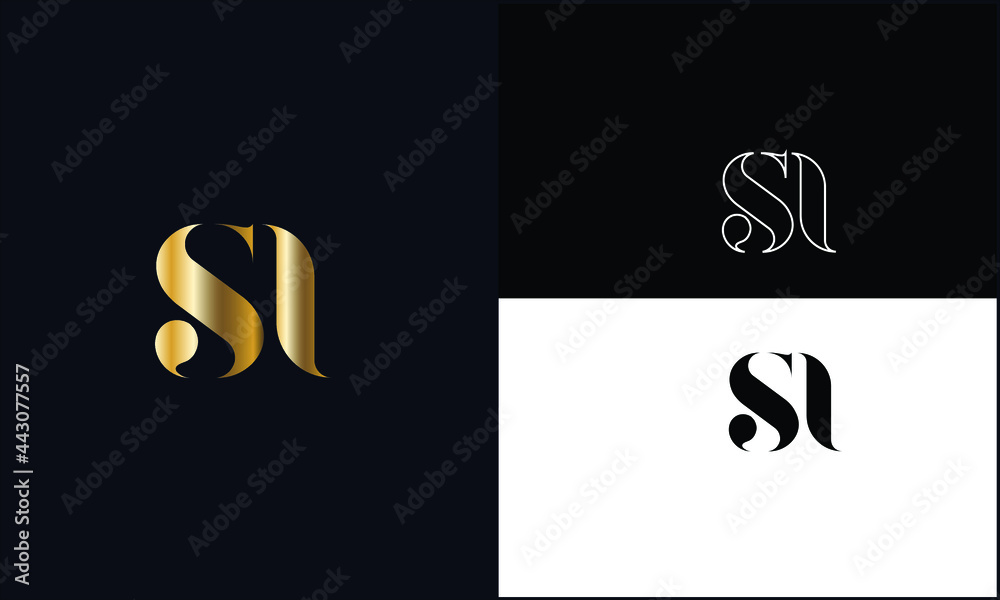 SI ,IS Abstract Letters Logo MONOGRAM Stock Vector | Adobe Stock