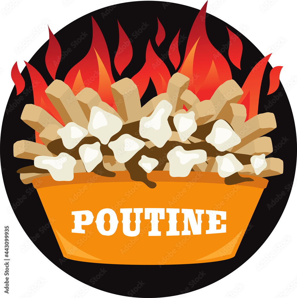 Poutine quebec meal with french fries gravy and cheese curds ...