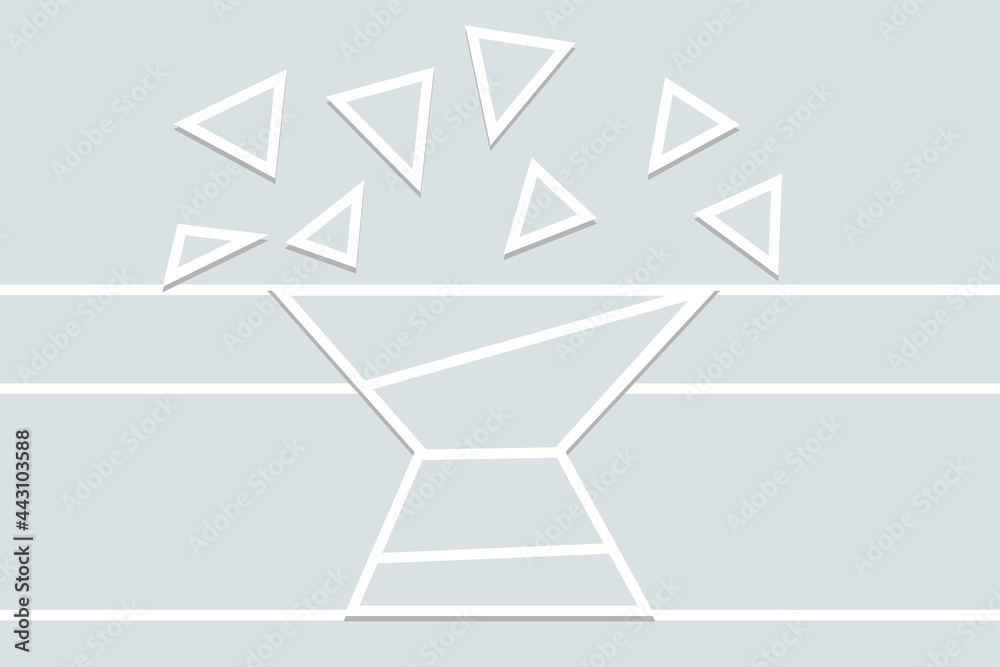 Abstract mood board template for presentation design, collage of ...