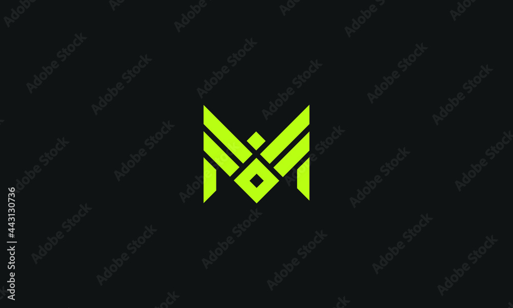 Capital Letter M logo monogram, identity mark simple shape for business ...