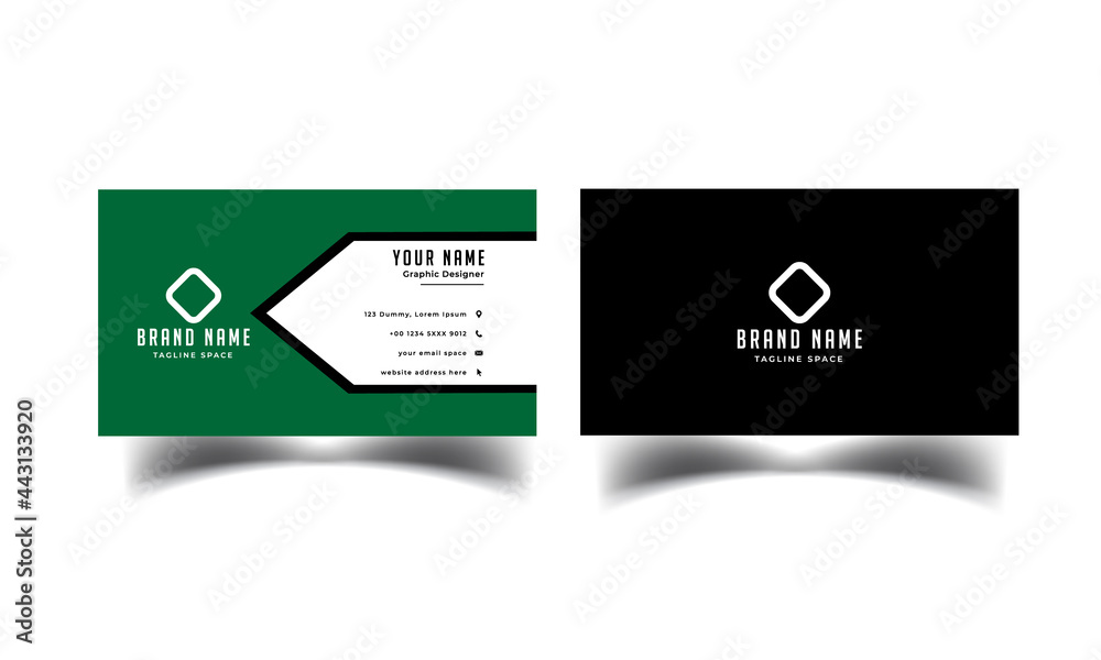 Vector abstract Clean and simple Business Card Template, Modern ...